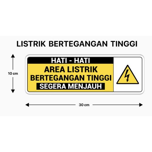 Jual Signboard Listrik Bertegangan Tinggi Ukuran 30 X 10 Signage ...
