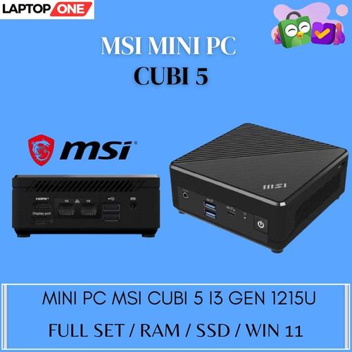 Promo MINI PC MSI I3 GEN 12 CUBI 5 12M FULL SET- RAM/SSD/WIN 11 - RAM ...