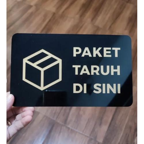 Jual Sign Akrilik Cafe Rumah - Paket Taruh Disini Acrylic Sign Board ...
