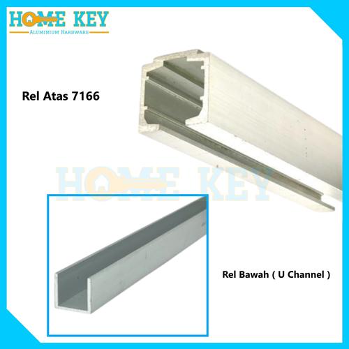 Jual Rel Pintu Lipat Dekson Track 7166 Alumunium - Rel Atas 2 m - Kota ...