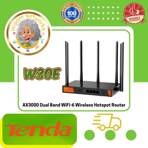Jual Tenda W30E AX3000 Dual Band WiFi-6 Wireless Hotspot Router ...
