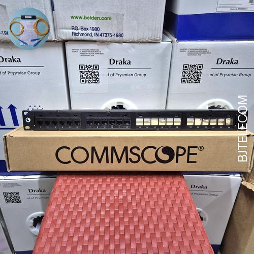 Jual AMP COMMSCOPE PATCH PANEL BAREL 12PORT LENGKAP BAREL RJ45 CAT 6 ...