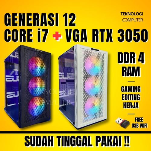 Jual Core i7 | Gen 12 | VGA RTX 3050 | PC Gaming | CPU Editing ...