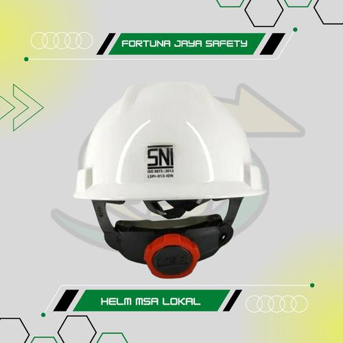 Jual HELM SAFETY MSA V-GARD LOKAL + SARANG PUTAR FASTRAC - ORIGINAL ...