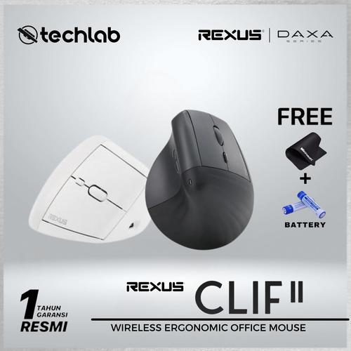 Promo Rexus Clif / Cliff Vertical Mouse Wireless Connection Garansi ...