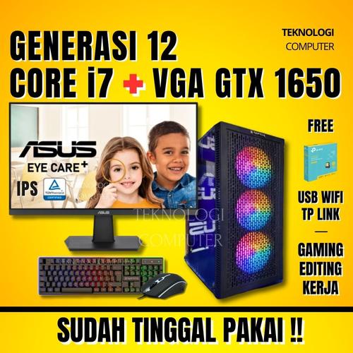 Jual Core i7 | Gen 12 | VGA GTX 1650 | PC Gaming | CPU Editing ...