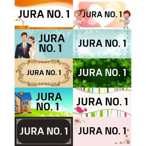 Jual Papan plang nomor rumah/ sign rumah/ papan nama alamat rumah - 60 ...