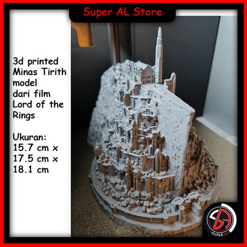 Jual High detail 3D printed Minas Tirith model dari film Lord of the ...