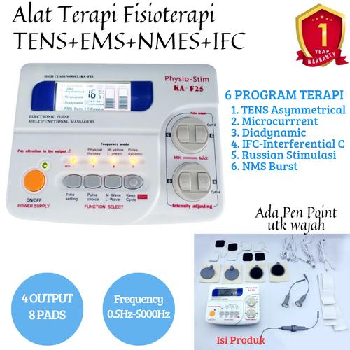 Promo Alat Terapi Fisioterapi TENS EMS NMES IFC 4 Channel + pen ...
