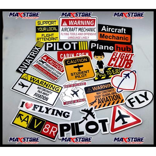 Jual sticker koper travel / sticker koper flight attendant / sticker ...