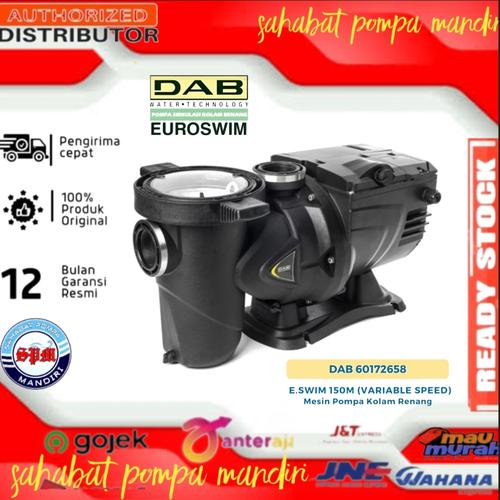 Jual Pompa kolam Renang DAB ESWIM 150M 1.5HP 220V Pariable speed dab - Jakarta Barat - Sahabat ...