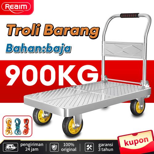 Jual REAIM Trolly Lipat besi hand truck troli barang serba guna kuat ...