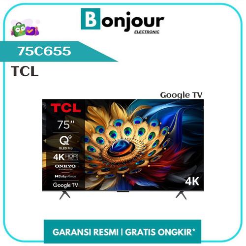 Promo Smart TV TCL 75 Inch Qled Pro TCL 75C655 4K UHD Google TV 75Inch ...