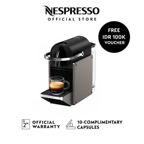 Promo NESPRESSO Pixie 630 Coffee Machine, Titanium (Mesin Kopi) - + 30 ...