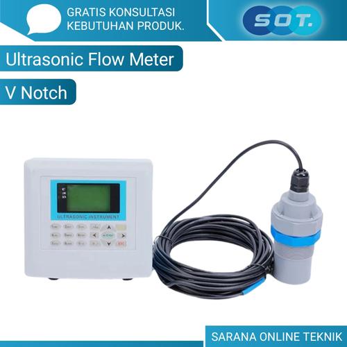 Jual Open channel ultrasonic flow meter river irrigation v notch ...