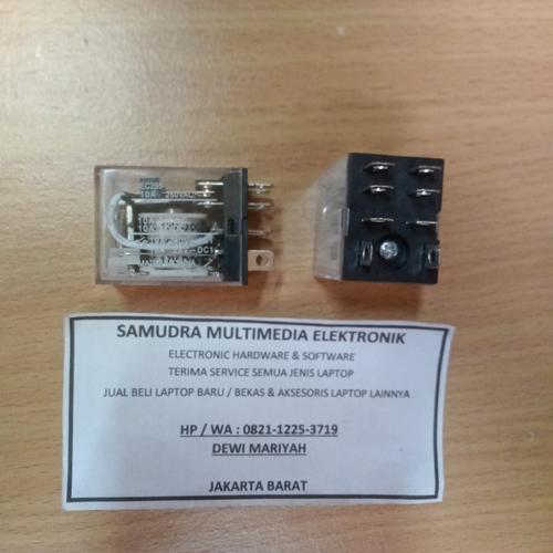 Jual RELAY IEC255 10A 250VAC 12V DC + DUDUKAN RELAY 8KAKI (1SET) CEK ...