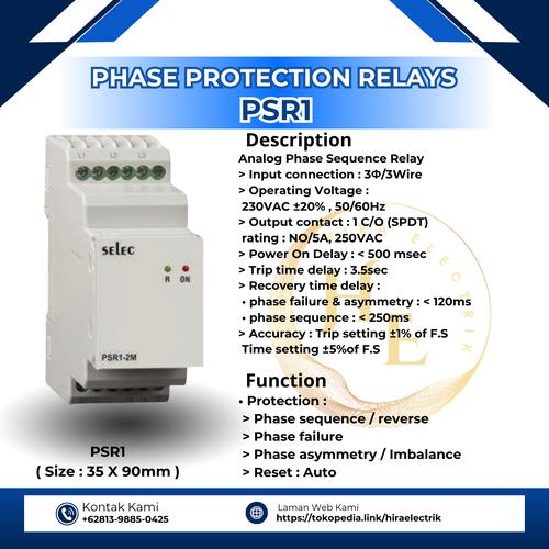 Jual Analog Phase Sequence Relay PSR1 Selec PFR relay - Jakarta Barat ...