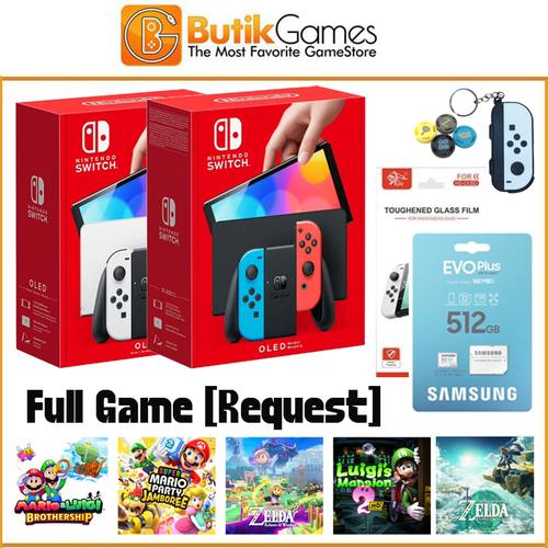 Promo Nintendo Switch OLED CFW 128GB 256GB 512GB Full Game - Neon ...
