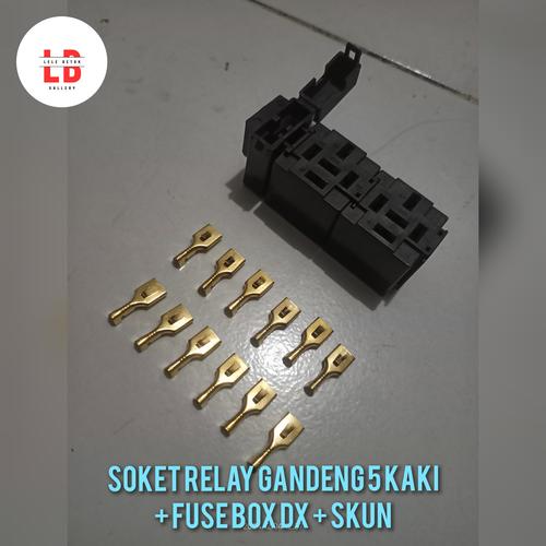 Jual SOCKET RELAY GANDENG 5 KAKI 4 PIN + RUMAH SEKRING TANCAP SOCKET ...