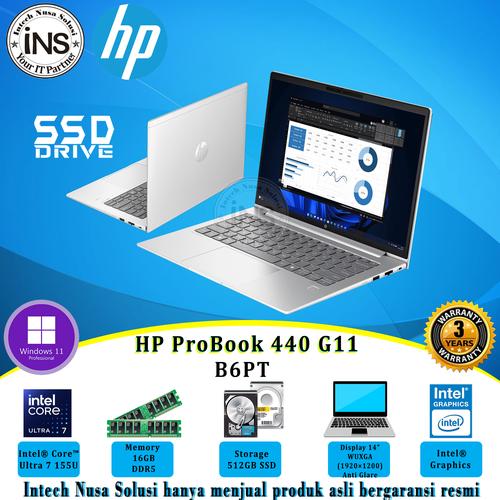 Jual HP ProBook 440 G11 B6PT Ultra 7 155U 16GB/32GB 512GB SSD WIN11PRO ...