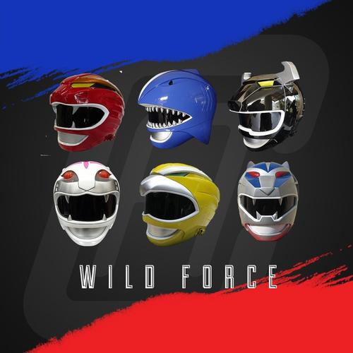 Jual ANIKI COSPLAY Power Ranger Wild Force Gaoranger Helmet - Hitam ...