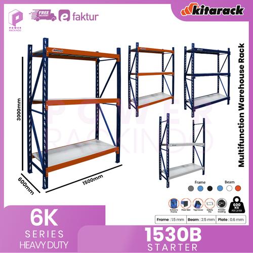 Jual KITARACK Rak Gudang Multifungsi Besi 600kg 3 Meter Panjang 1.5M ...