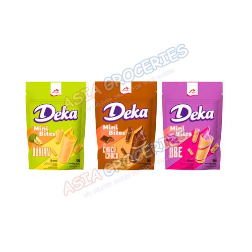 Jual DEKA MINI WAFER BITES 72 G DEKA WAFER ROLL CHOCO/UBE DEKA BISKUIT ...
