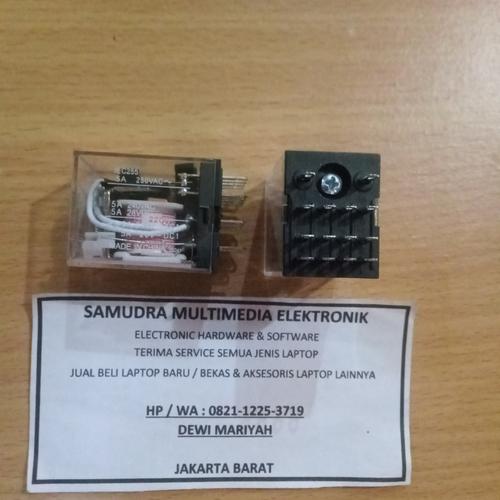Jual RELAY IEC255 5A 250VAC 14KAKI/14PIN 220/240VAC ONLY RELAY AJA ...