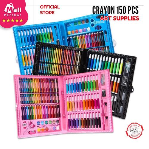 Promo Mall Perabot | Crayon Warna Anak Set 150 Pcs | Art Full Set ...
