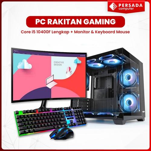 Jual PC RAKITAN GAMING Core i5 10400F Lengkap + Monitor & Keyboard Mouse - SPC 19", GT 730 4GB ...