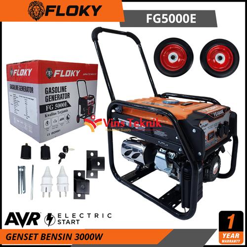 Promo Mesin Genset Gensin 3000watt Generator Set FLOKY FG5000E FG 5000 E - Jakarta Barat - VINS ...