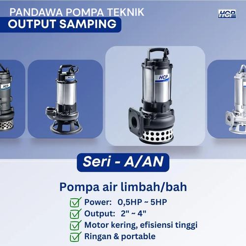 Jual Pompa celup air limbah 3" 3Hp 3Phase Pompa HCP AN-33 3Hp 380V ...