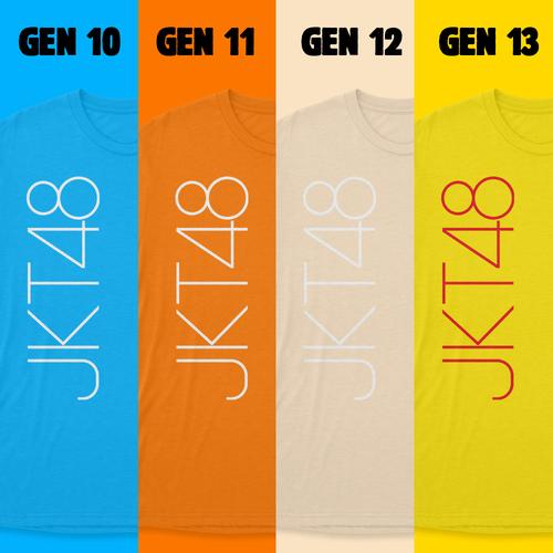 Jual kaos jkt 48 generasi member gen - GEN 11, S - Kota Tangerang ...