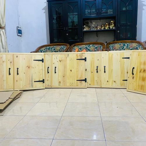 Jual CUSTOM PINTU KITCHEN SET KAYU JATI BELANDA 105x70cm 2 pintu ...