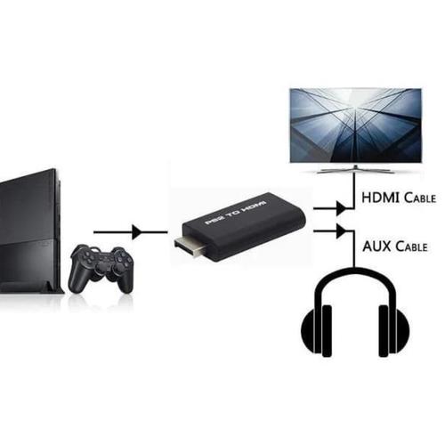 Jual PS2 TO HDMI AUDIO VIDEO AV ADAPTER CONVERTER 3.5MM AUDIO OUTPUT ...