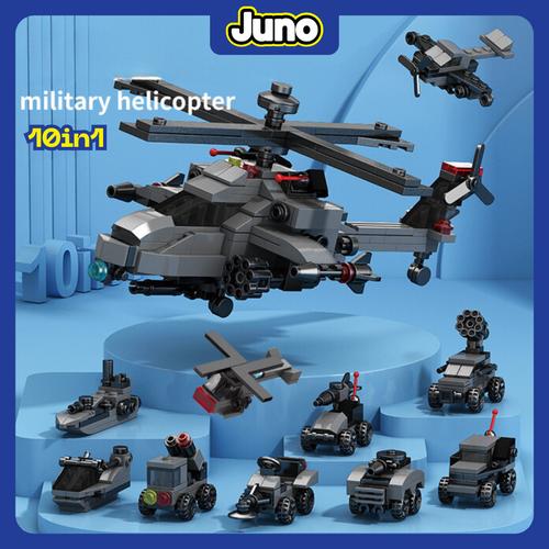Promo JUNO Mainan Bricks 10 model (10in1) Military Helicopter Mainan ...