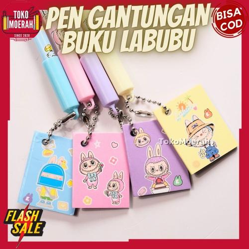Jual PULPEN GANTUNGAN BUKU LABUBU MINI PEN LUCU UNIK PEN GANTUNG BUKU ...