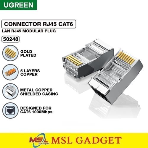 Jual UGREEN Kepala Kabel LAN RJ45 Cat6 UTP FTP Modular Connector Plug ...