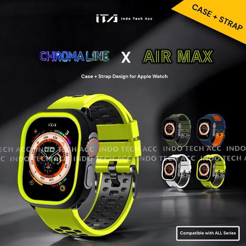 Promo Case Strap Rubber Apple Watch Series ULTRA 1 / ULTRA 2 / 9 / 8 ...