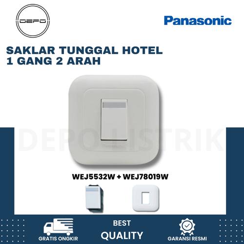 Promo Panasonic Saklar Tunggal Engkel 1 Gang Hotel 2 Arah WEJ5532W Wide ...