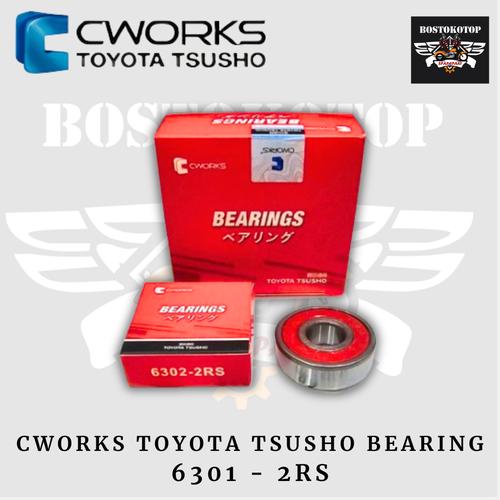 Jual Cworks Toyota Tsusho Bearing Laher Roda Depan Tipe 6301 - 2RS Motor Jupiter MX 135 Jupiter ...
