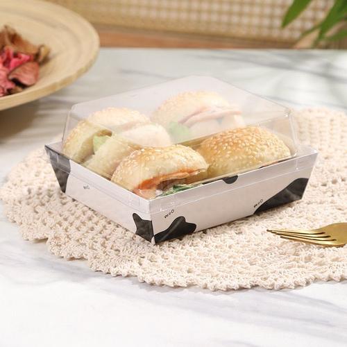 Jual Kotak Kue Roti Mika PERSEGI SAPI Box Hotdog Sosis Sandwich (Per 10 ...