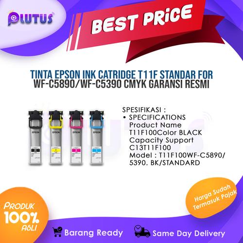 Jual Tinta Epson Ink Catridge T11F Standar for WF-C5890/WF-C5390 Black ...