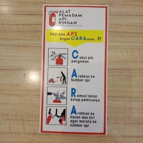 Jual SIGN STICKER CARA PENGGUNAAN APAR RAMBU APAR - 10X15 - Jakarta ...