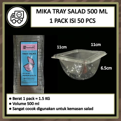 Jual Mika Tray Salad Buah Sayur Tebal 500 ml isi 50 pcs - Jakarta Barat ...