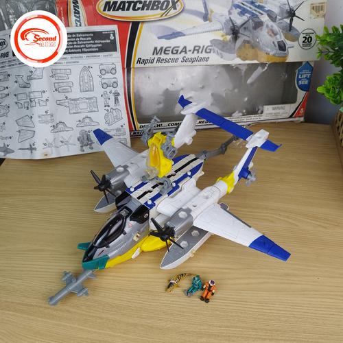Jual matchbox mega rig rapid rescue seaplane vintage 2000 playset track ...