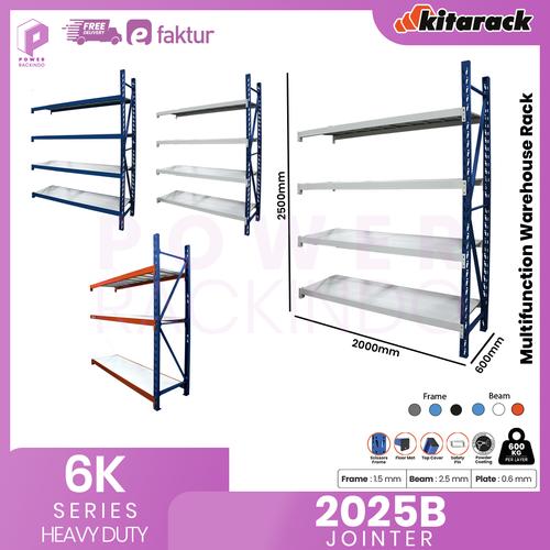 Jual KITARACK Rak Gudang Multifungsi Besi 600kg 2.5 Meter Rack Gudang 4 ...