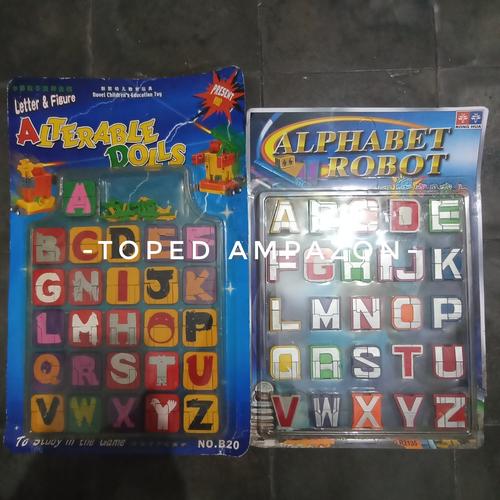 Jual SET PAKET - ROBOT ALPHABET ABCDE - ALPHABET ROBOT RONG HUA ...