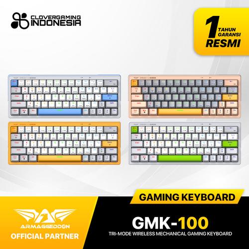 Jual Armaggeddon GMK100 GMK-100 Wireless Mechanical Gaming Keyboard RGB ...