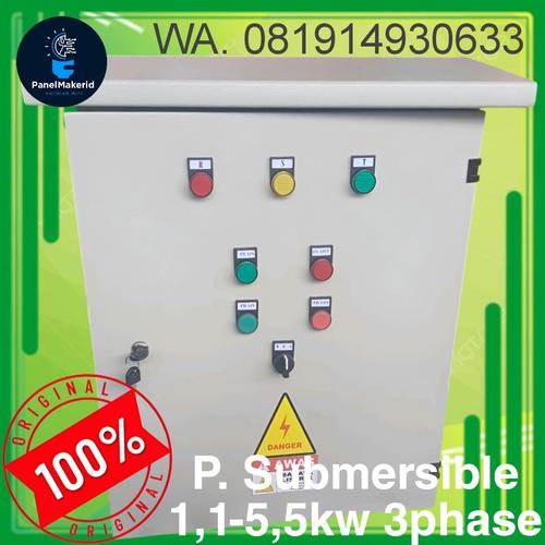 Jual panel pompa submersible 3phase 1,1-5,5kw otomatis WLC omron 1tanki ...